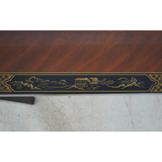 Drexel Chinoiserie Decorated Sofa Console Hall Table | Chairish