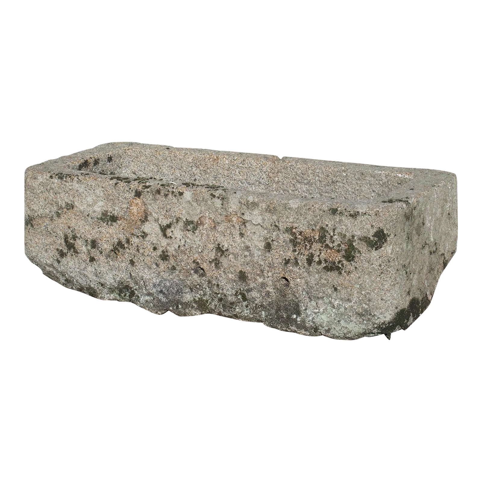 Antique Carved Granite Farm Trough From Normandy, France, 19th Century ...