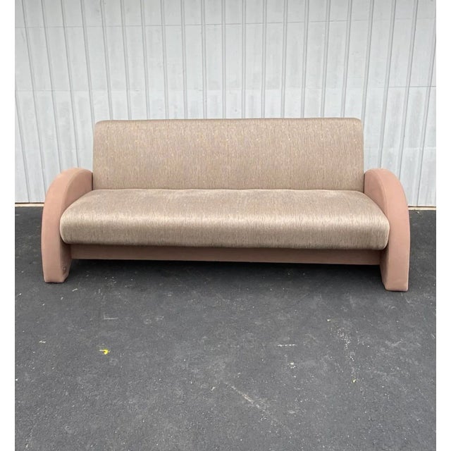 1980s Postmodern Art Deco Futon Sofa | Chairish
