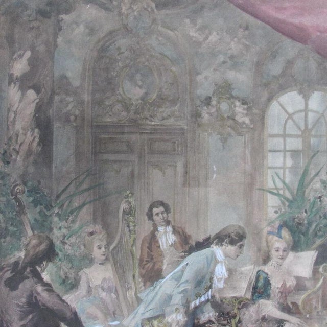Late 19th Century Antique Vicente Garcia De Paredes Rococo Parlor Scene ...