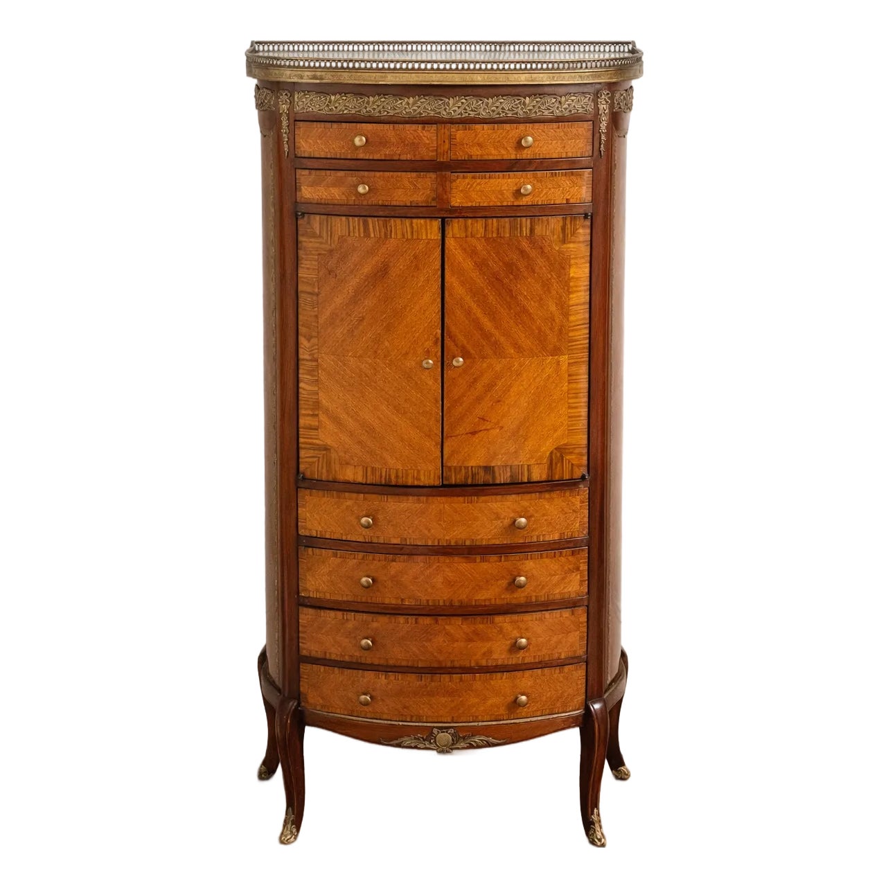 Antique French Louis XVI Semainier Secretary Chest With Hidden Cabinet ...