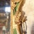 Large Italian Rococo Gilt and Painted Diamond Dust Mirror | Chairish