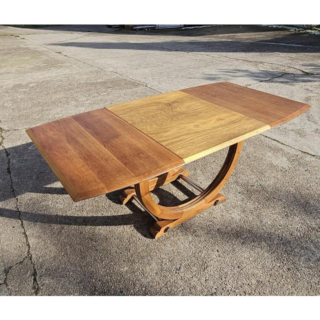 Antique Art Deco French Extendable Dining Table, 1920s | Chairish