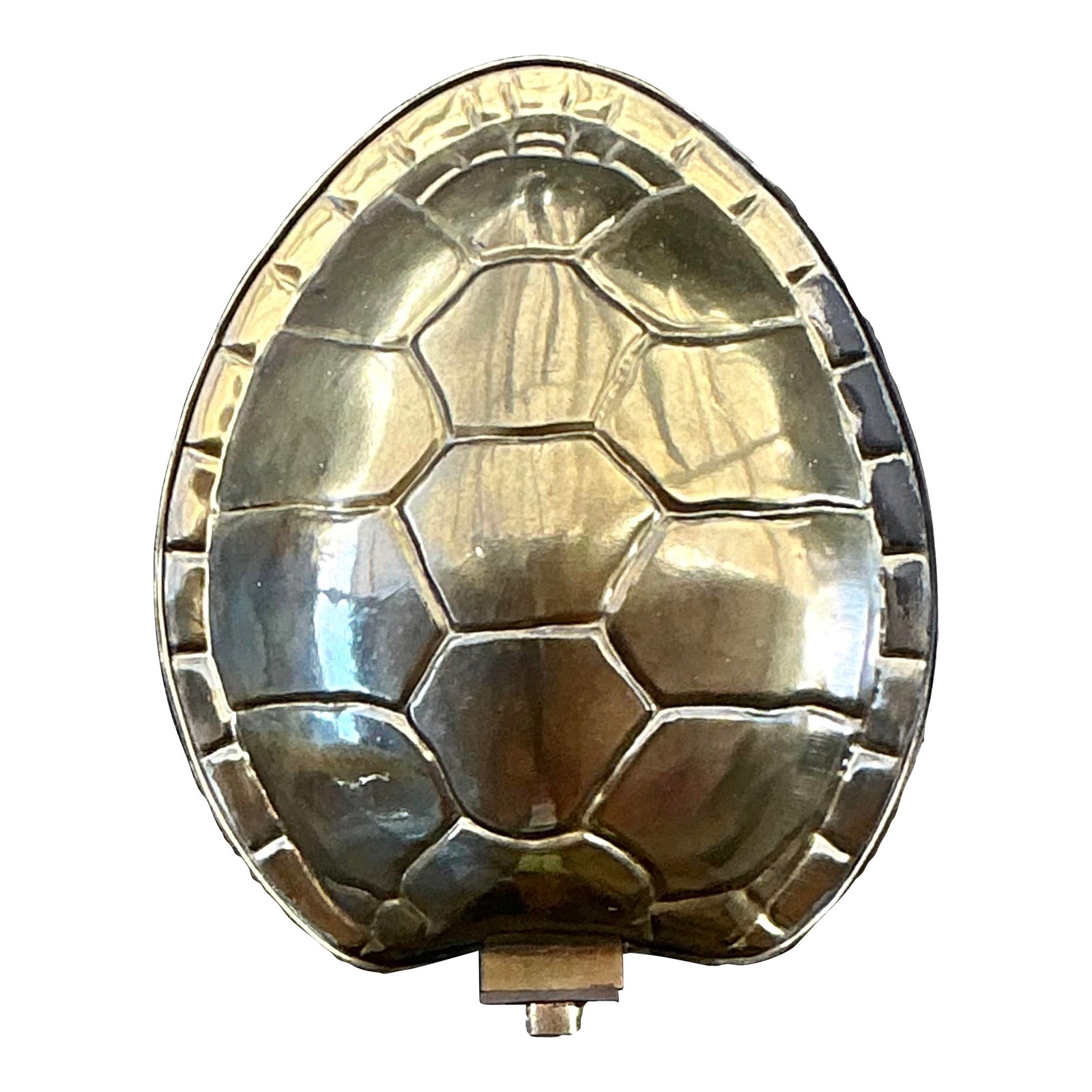 Vintage Boho Brass Tortoise Shell Sconce After Chapman | Chairish