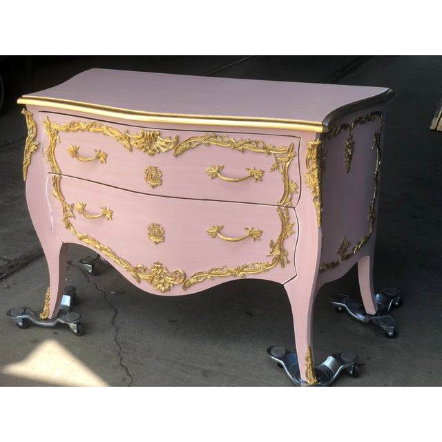 Blush Pink Chest of Drawers French Style | Chairish