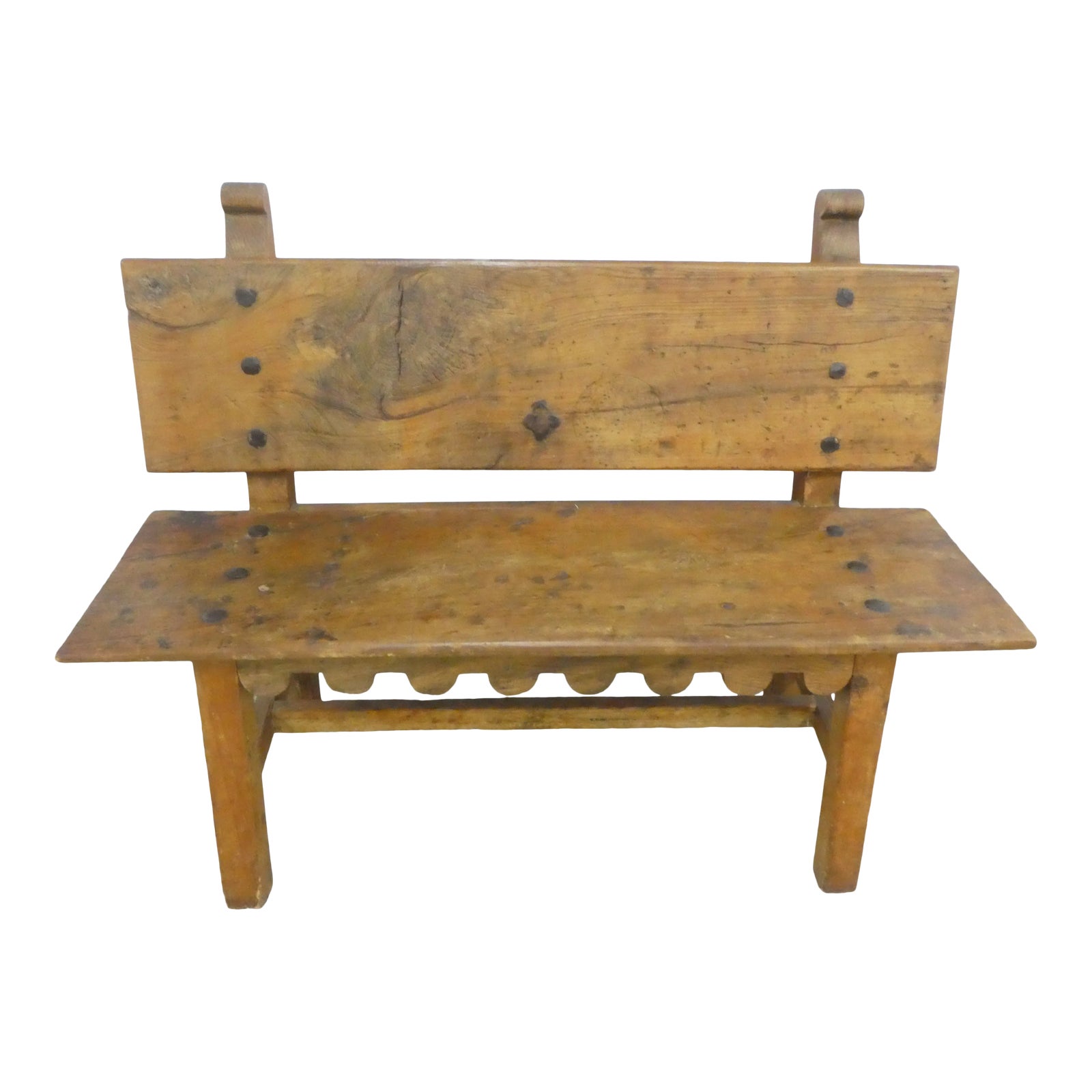 19th Century Spanish Colonial Bench | Chairish