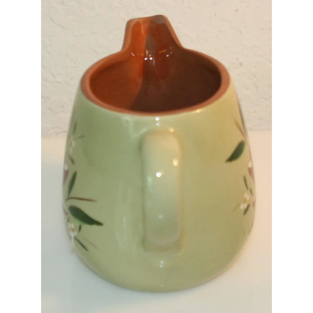 1950s Stangl Pottery Magnolia Pattern Hand-Painted Pitcher | Chairish