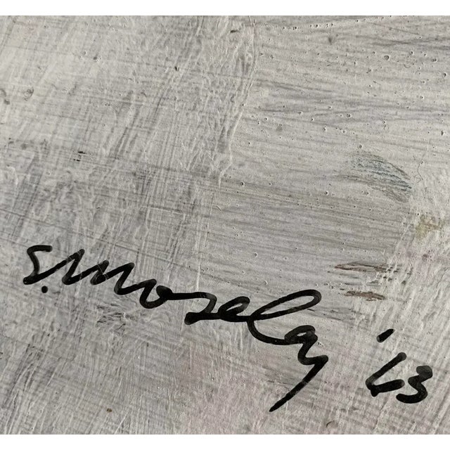 1968 Spencer Moseley Modern Still Life Mixed-Media Painting of Bottles ...