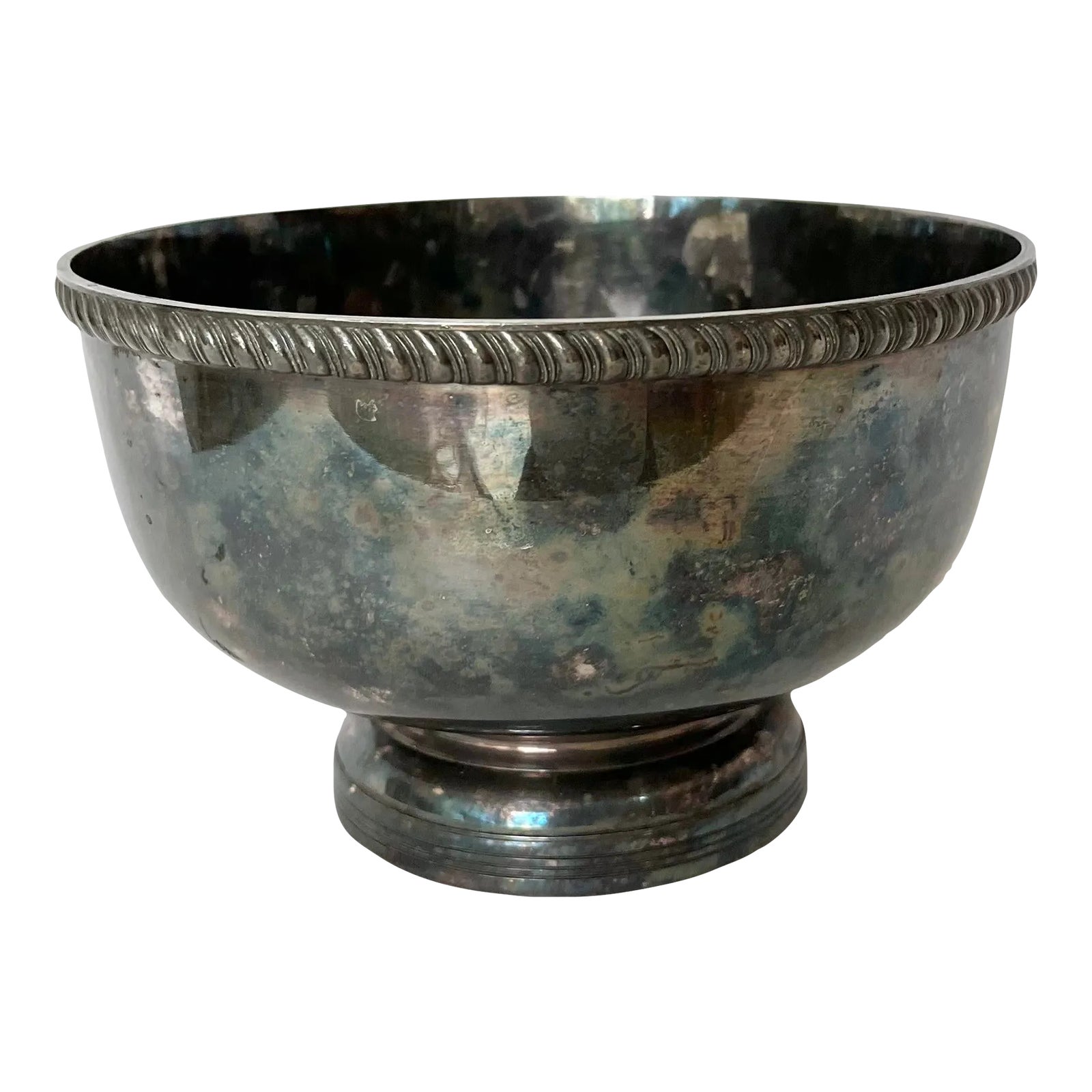 Vintage Sheffield Reproduction Silver Plate Bowl | Chairish