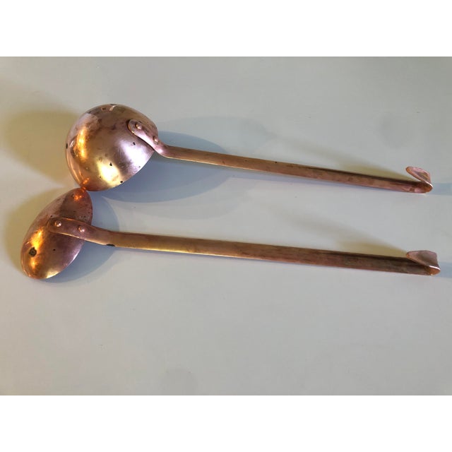 Vintage Rustic Copper Ladle Spoon--Set of 2 | Chairish