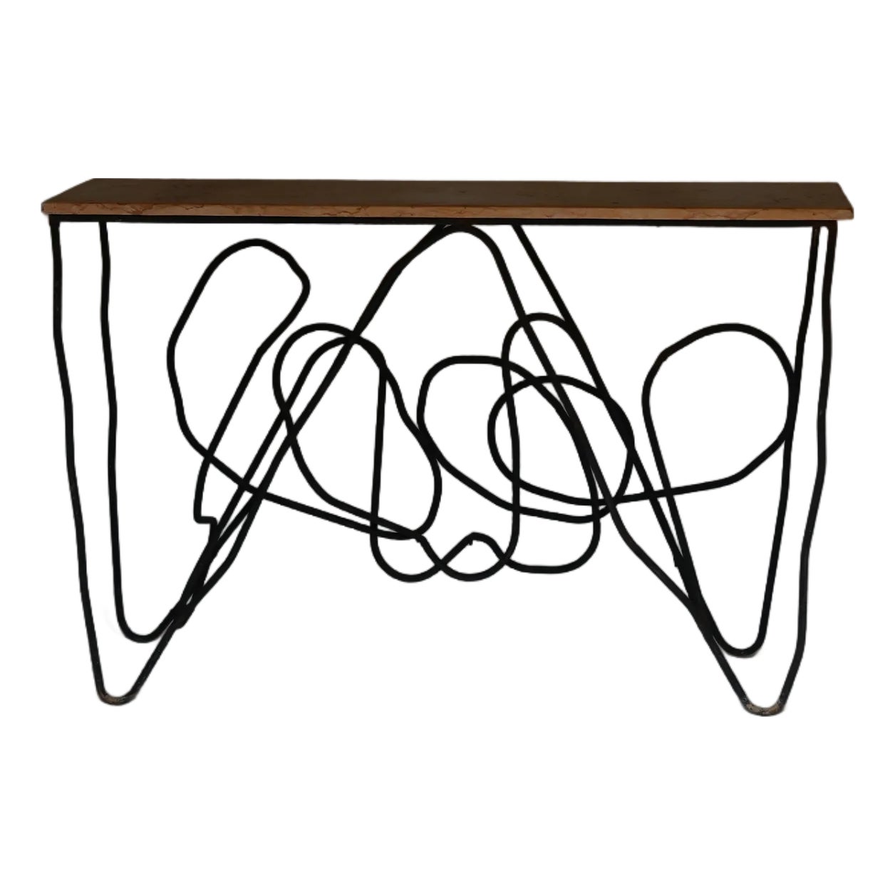 Vintage "Squiggle" Console Table I | Chairish