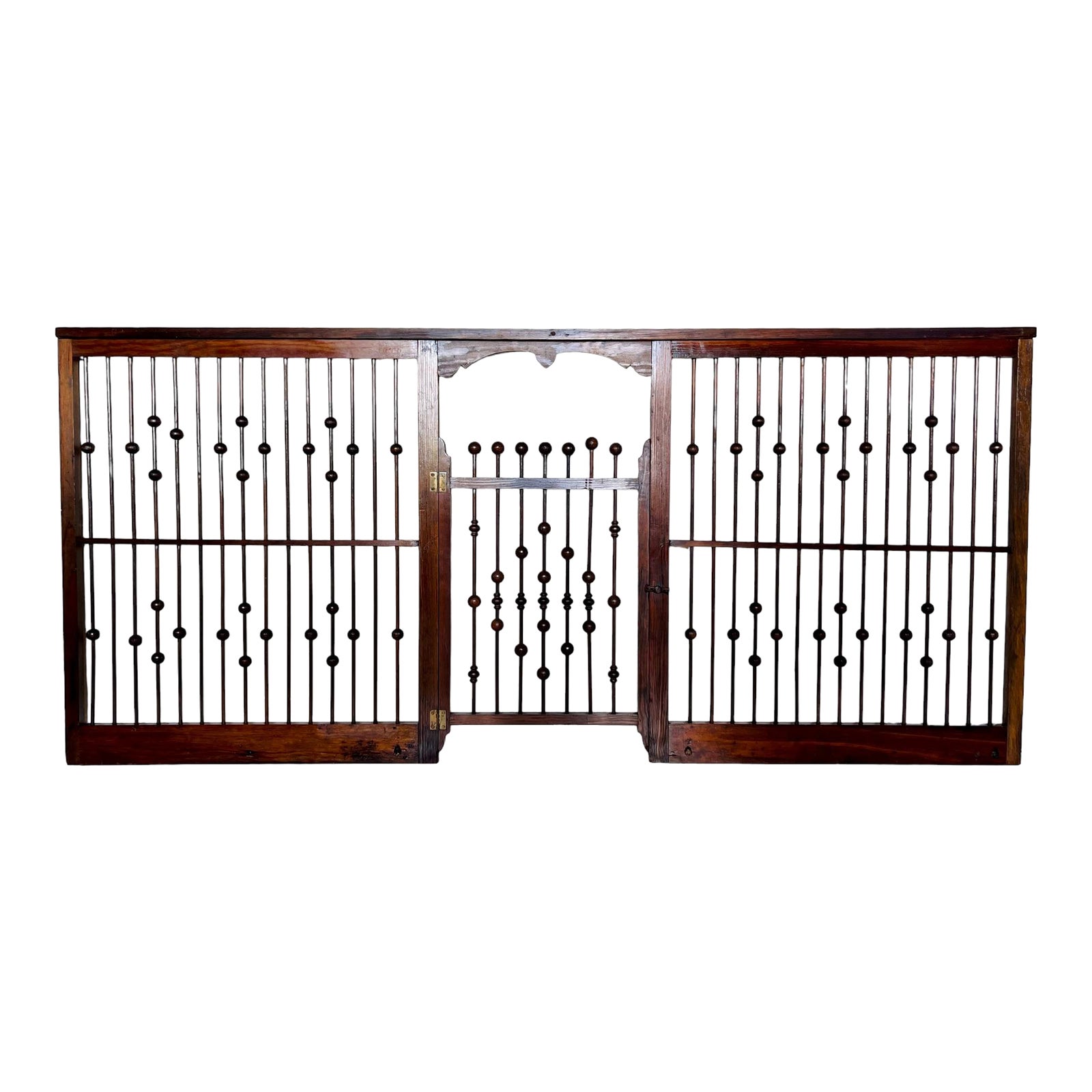 Victorian Stick and Ball Partition Panel With Gate, Late 19th Century ...