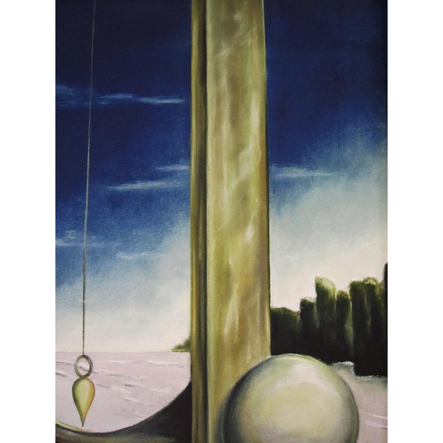 Enigmatic Pendulum Surrealist Gouache Masterpiece by Robert Bryant ...