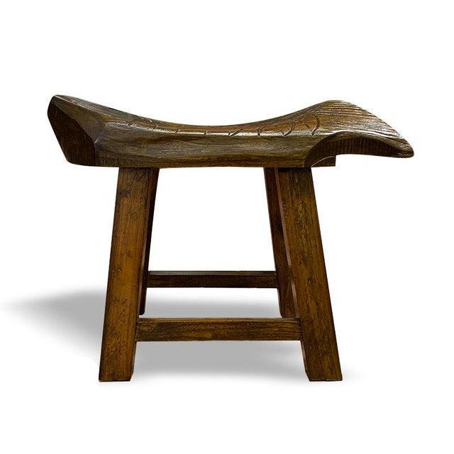 Asian Fish Shape Stool | Chairish