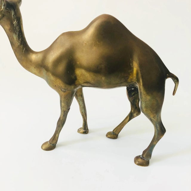 Large Brass Camel | Chairish