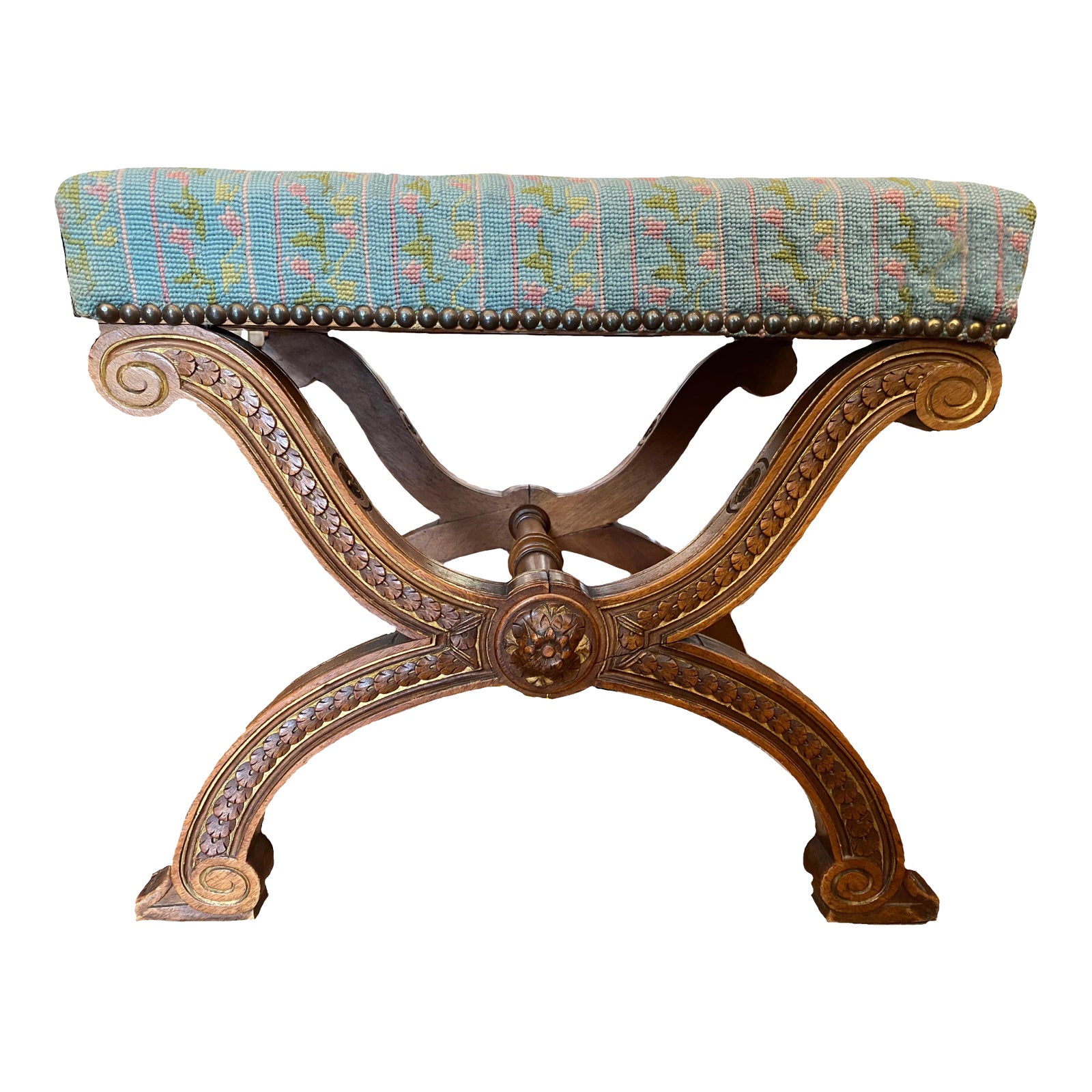 Louis XIV French Taboret Stool | Chairish