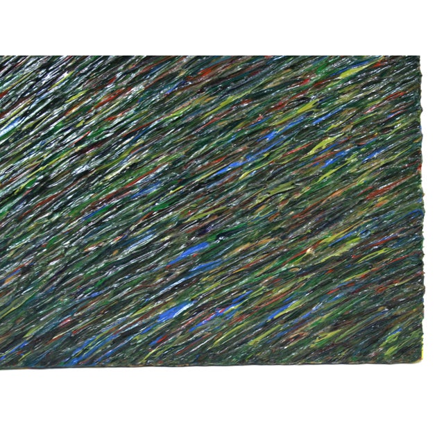 1980s Vintage Modern Heavy Impasto Deep Texture Abstract Oil Painting ...