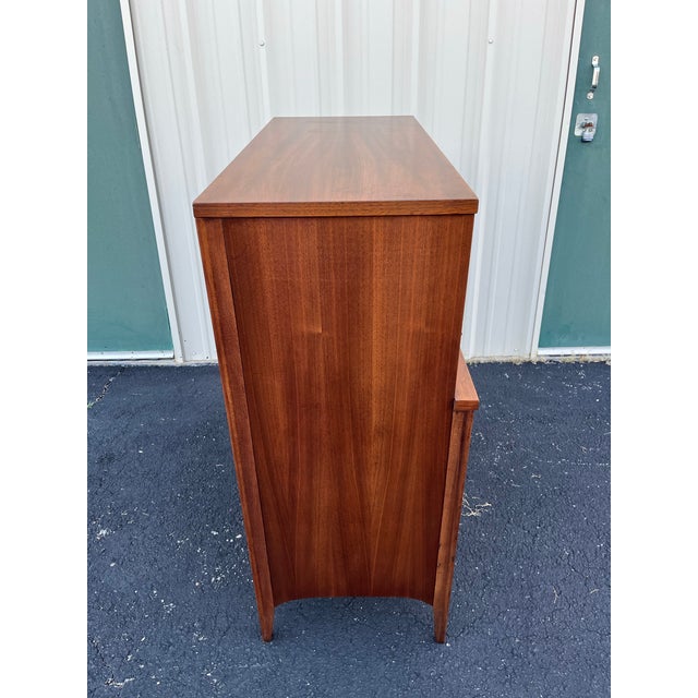 1960s Kent Coffey Perspecta Walnut & Pecan 6 Drawer Highboy Dresser ...