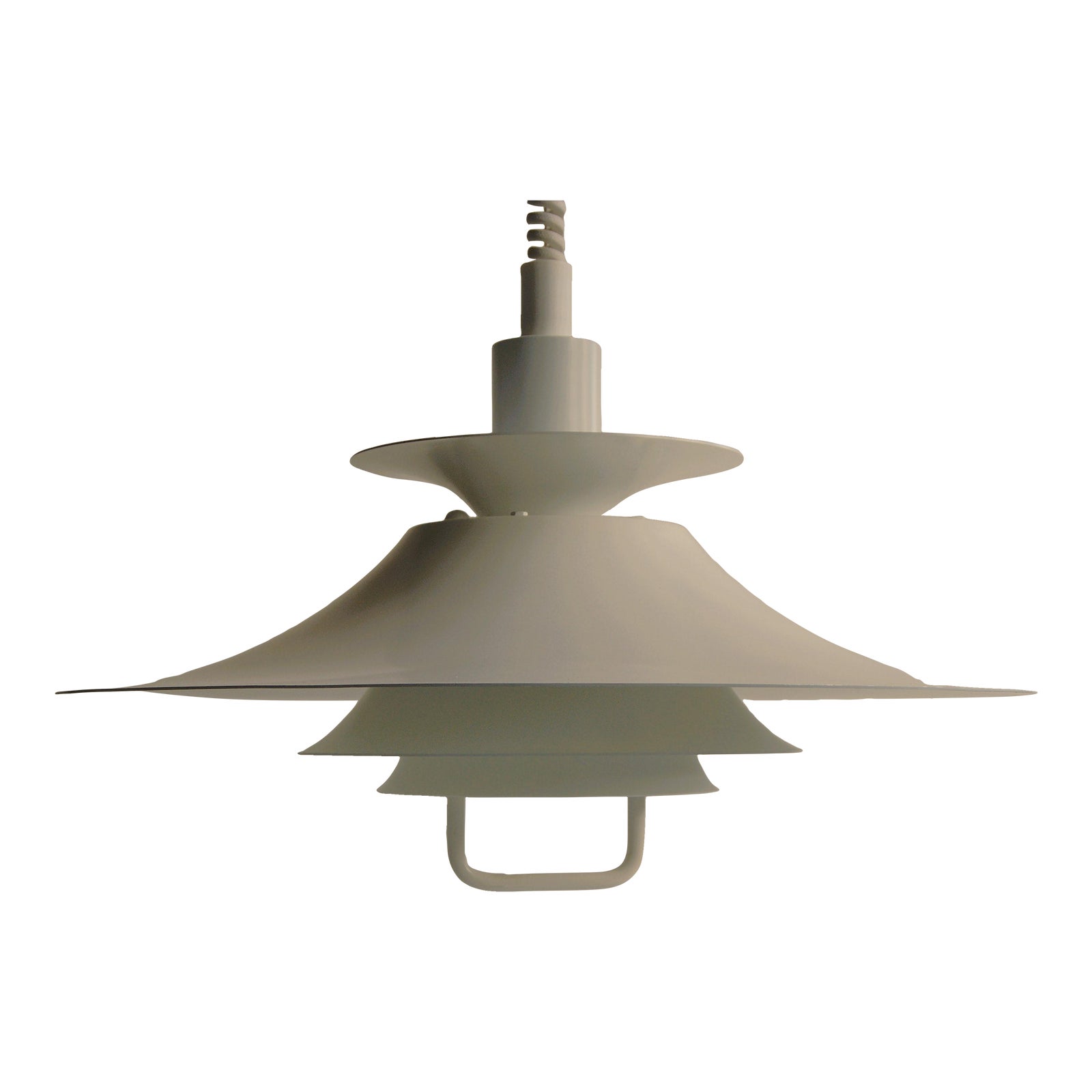 Large White Mid-Century Modern Pendant Lamp - Frandsen Denmark - 1033 ...