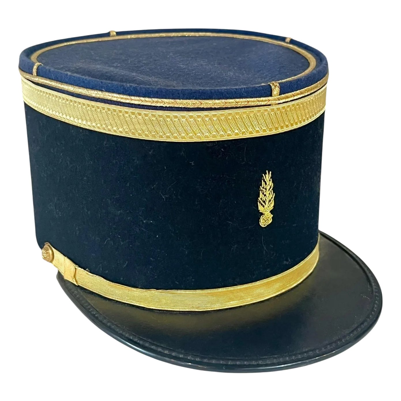 Vintage French Policeman’s Military Hat Cap | Chairish