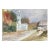 1980s Martha Stiles New England Church in Autumn Watercolor | Chairish