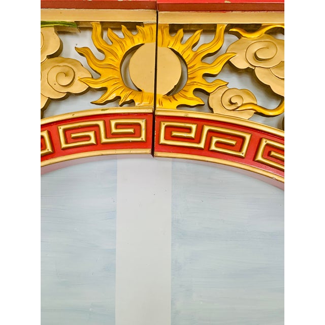 Pair of Wood Carved Chinese Restaurant Entry Arch, Circa 1940s | Chairish