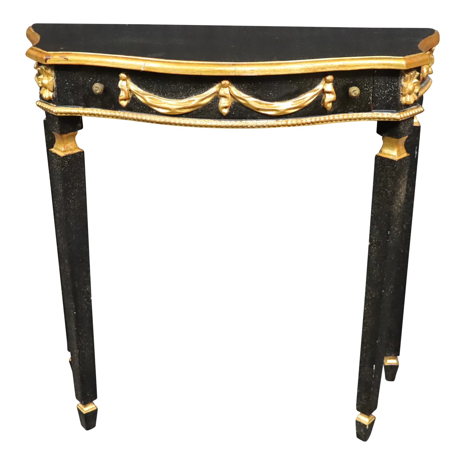 Regency Style Florentine Side Table | Chairish