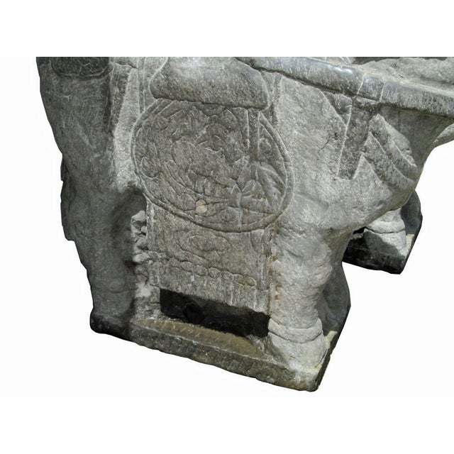 Handcrafted Pair Stone Large Size Chinese Ancient Style Standing Horse ...