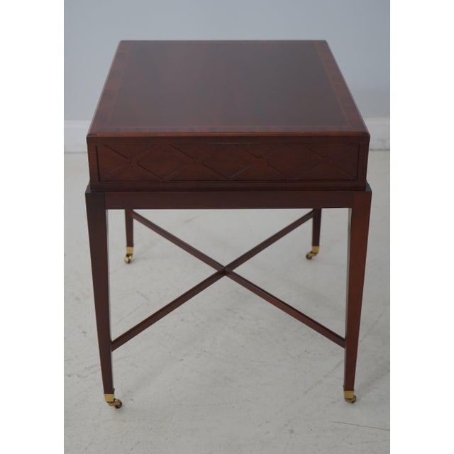 Baker Historic Charleston 1 Drawer Mahogany End Table | Chairish
