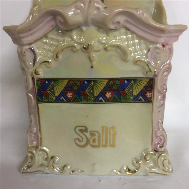 Vintage German Salt Box by Mepoco Lusterware | Chairish