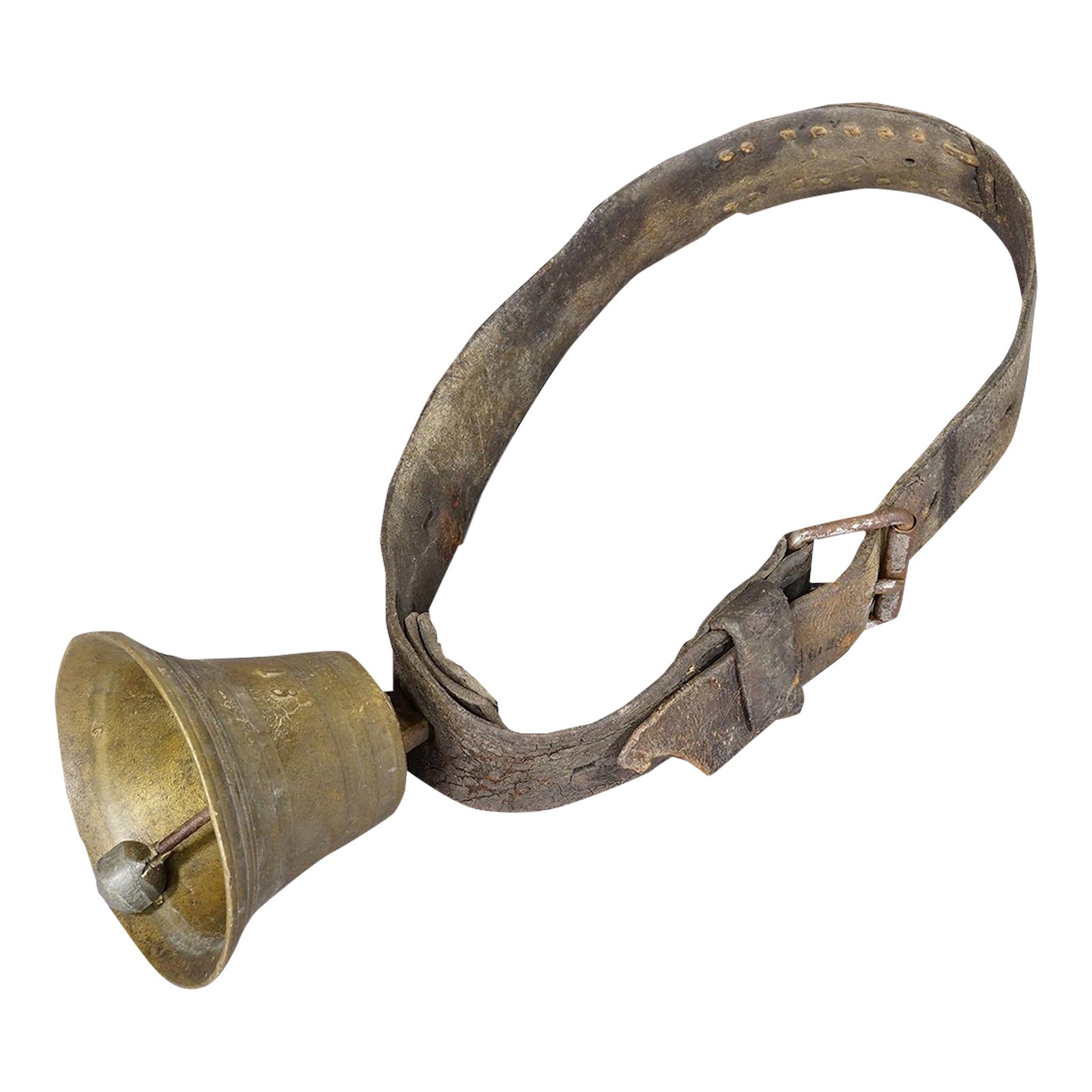 Antique Casted Bronze Cattle Bell Made in Switzerland Ca. 1900s | Chairish