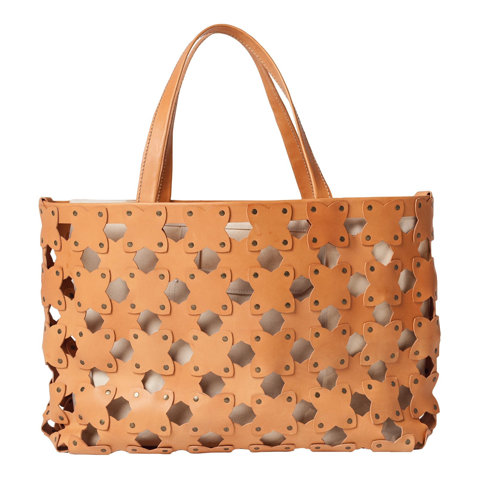 Carolyn Market Bag - Light Tan | Chairish