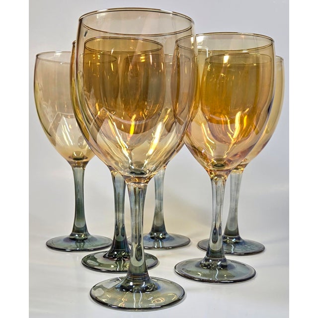 Vintage Art Nouveau Goblets- Set of 6 | Chairish