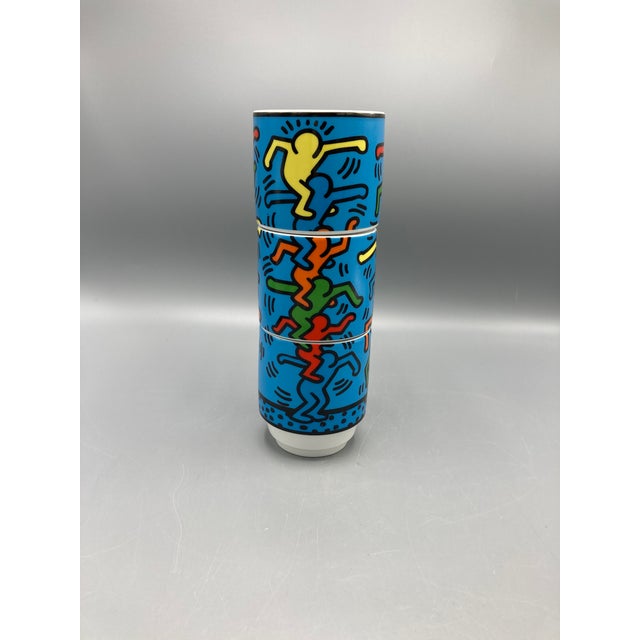 Keith Haring Stackmen Mugs Set of 3 | Chairish
