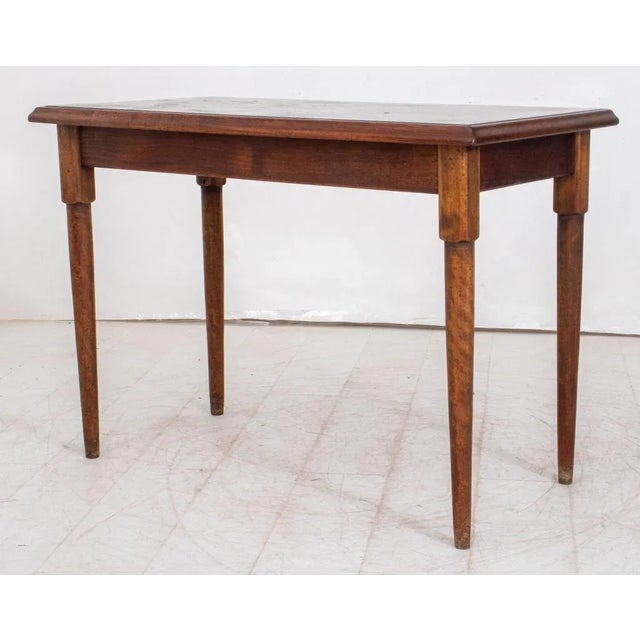French Provincial Carved Oak Side Table | Chairish