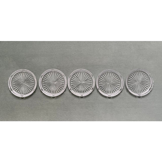 Vintage Cut Crystal Coasters- Set of 5 | Chairish
