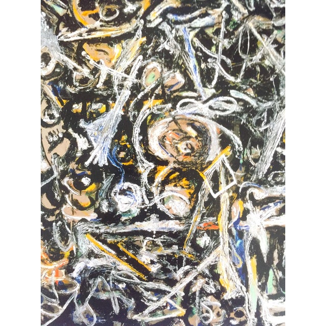 Jackson Pollock Foundation Abstract Expressionist Collector's Lithograph Print " Night Mist ...