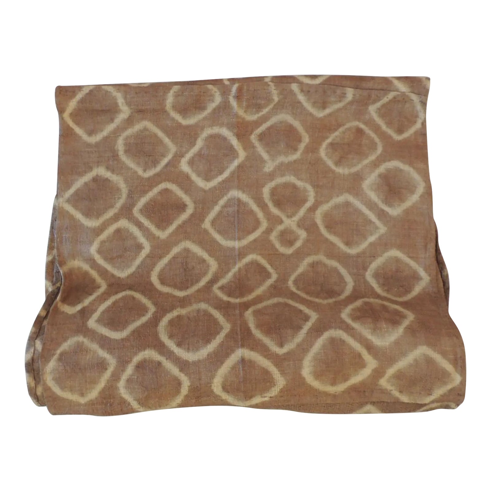 Vintage Tan and Natural Woven African Raffia Panel | Chairish