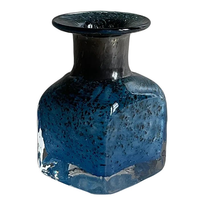 Murano Art Glass Stem Vase Signed Vellini | Chairish