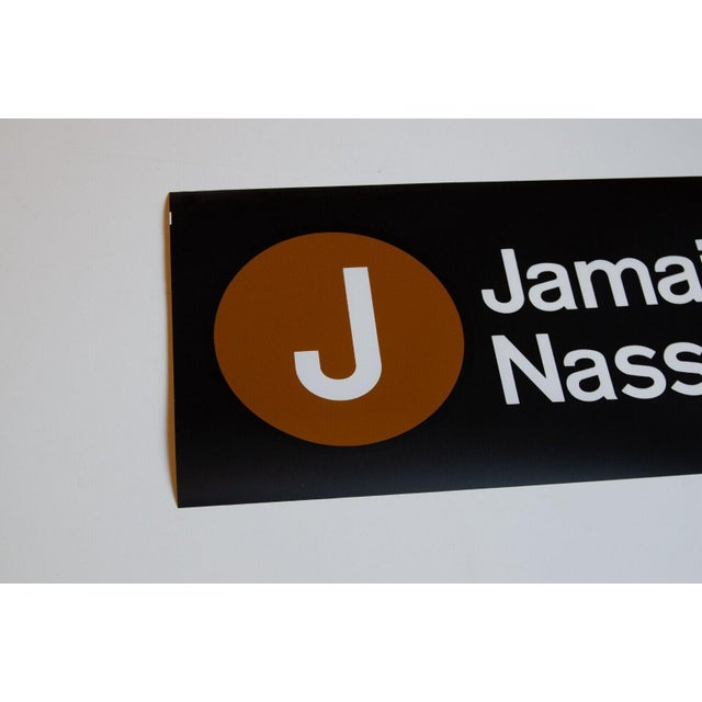 1980s New York City Subway 'J' Train Sign | Chairish