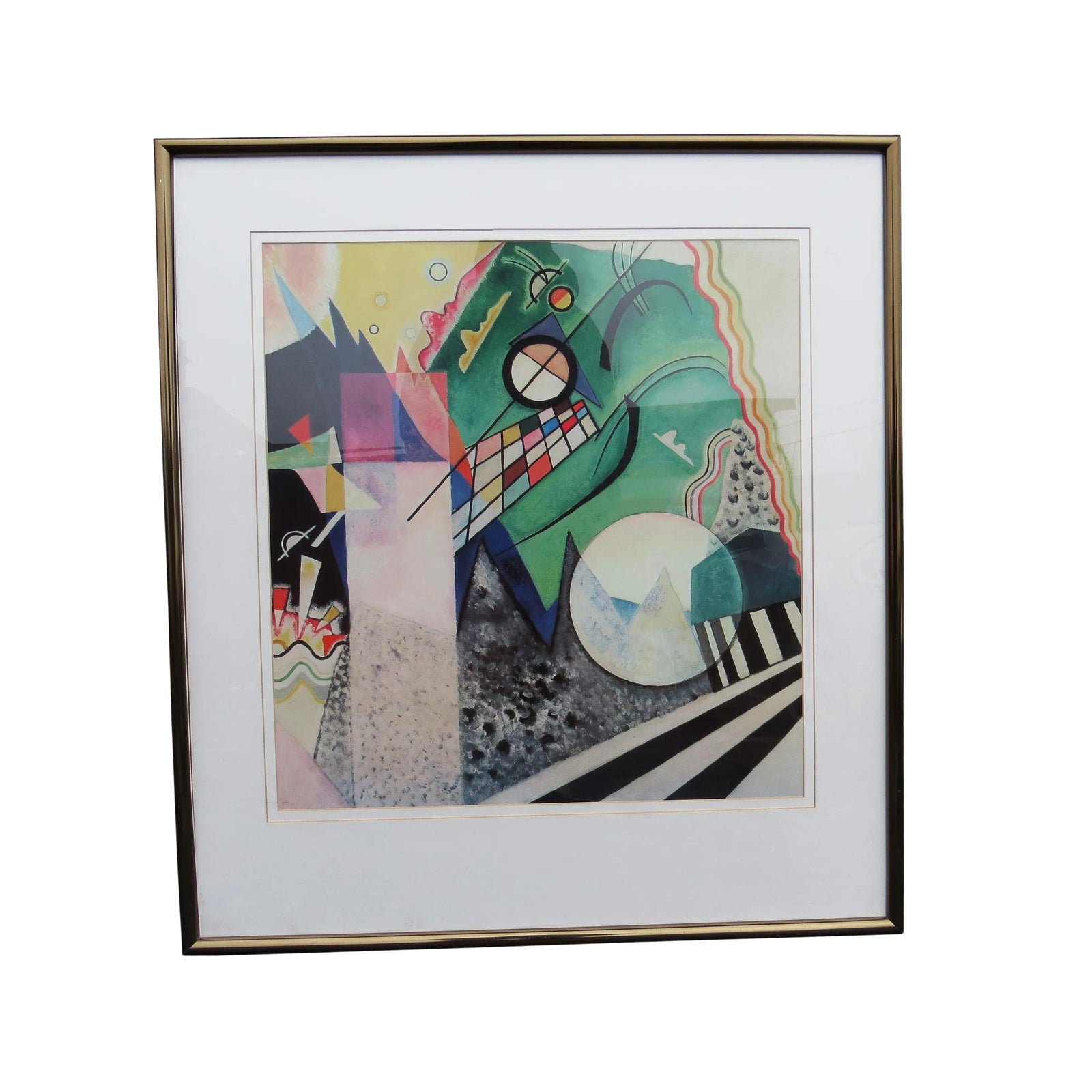Vintage Wassily Kandinsky "Green Composition" Print | Chairish