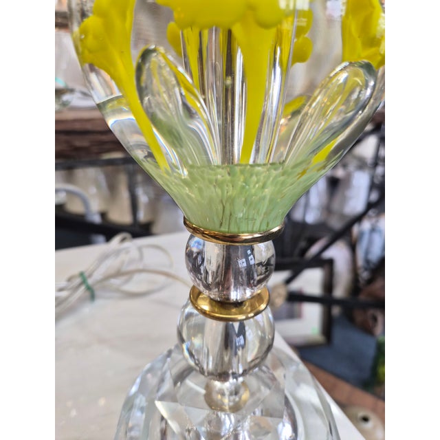 1960s St. Clair Paperweight Glass Company Lamp | Chairish