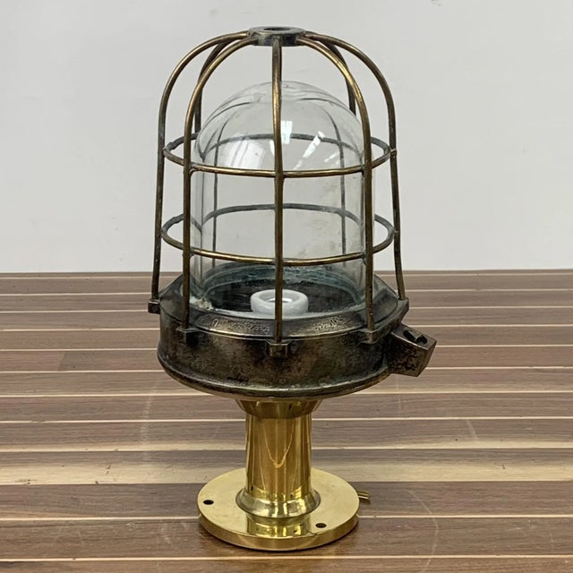 Vintage Brass Nautical Piling / Post Light | Chairish
