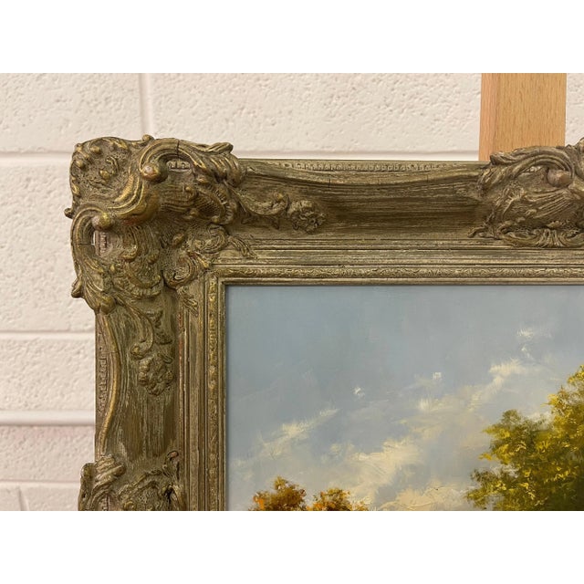 Gudrun Sibbons, Oil Painting of Family Picnic by the River with Horse ...