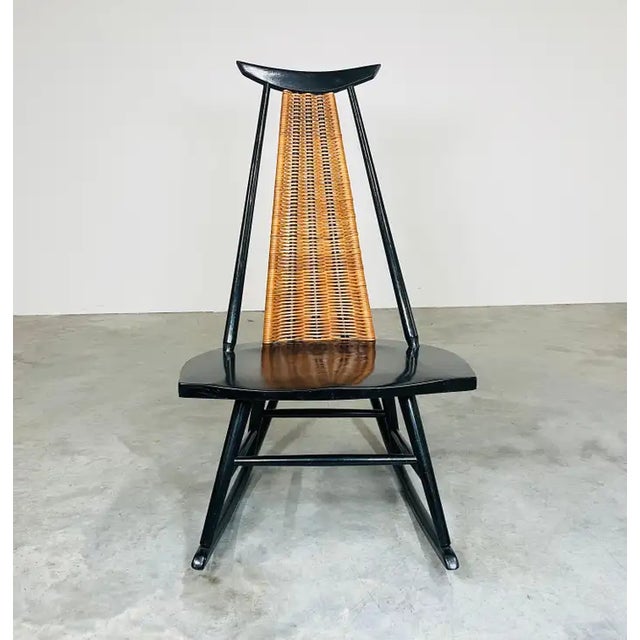 Mid-Century Ebonized Rocker or Rocking Chair by Arthur Umanoff for ...