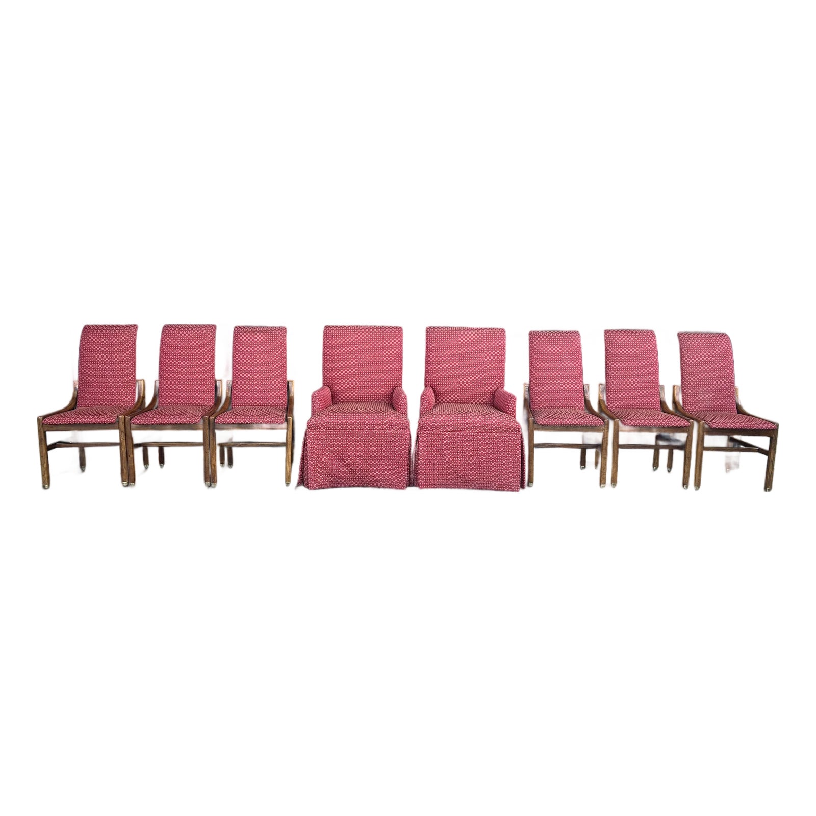 Vintage Henredon Scene One Campaign Dining Chairs | Chairish