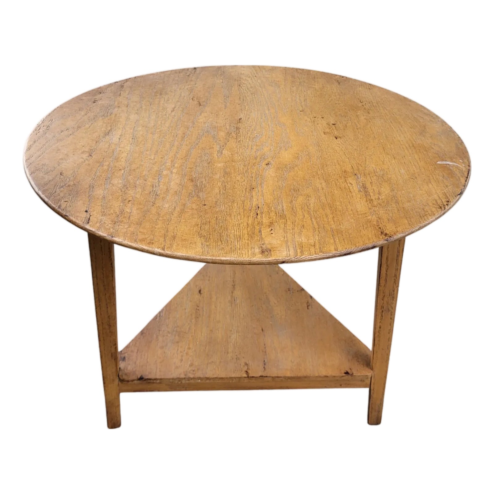 Minton-Spidell Oak Cricket Pub Table | Chairish