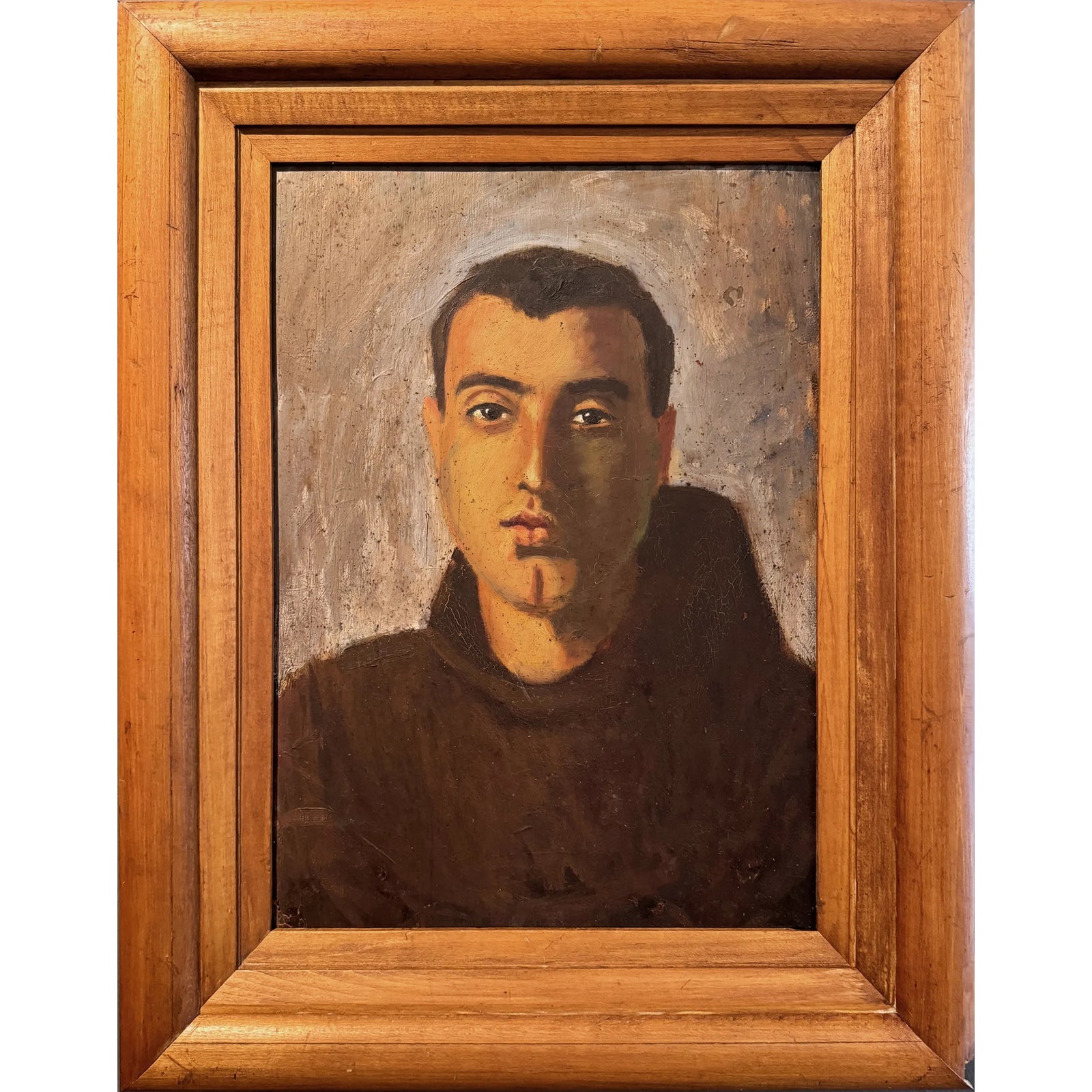 Vintage Portrait Painting of an Italian Franciscan Friar Priest ...