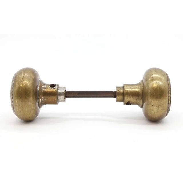 Vintage Sargent Brass Concentric Passage Door Knob & Plate Set | Chairish