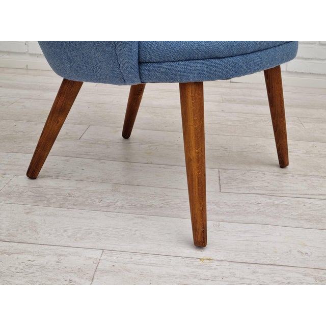 1960s, Danish Design, Lounge Chair, Furniture Wool Fabric, Teak | Chairish